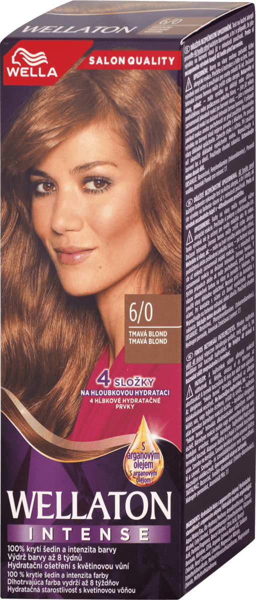 Wellaton Farba na vlasy Intense - 6/0 tmavá blond, 1 ks | mojadm.sk