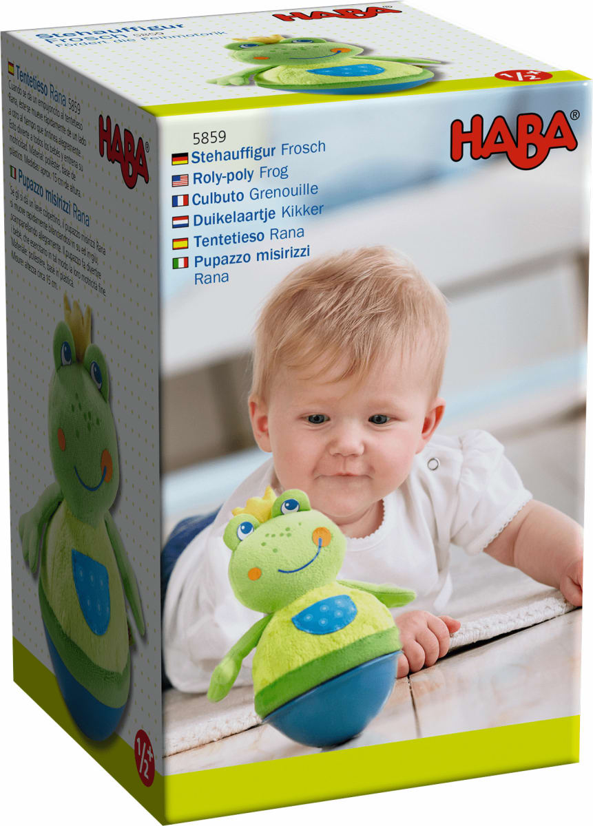 HABA Babyspielzeug Stehauffigur Frosch, 260 g | dm.at