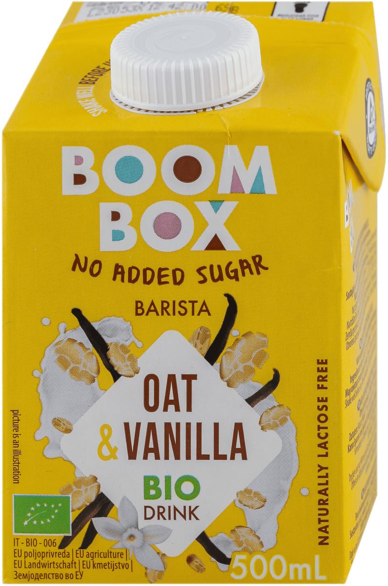 BOOM BOX BARISTA organski napitak - ovas i vanila, 500 ml | dm.rs