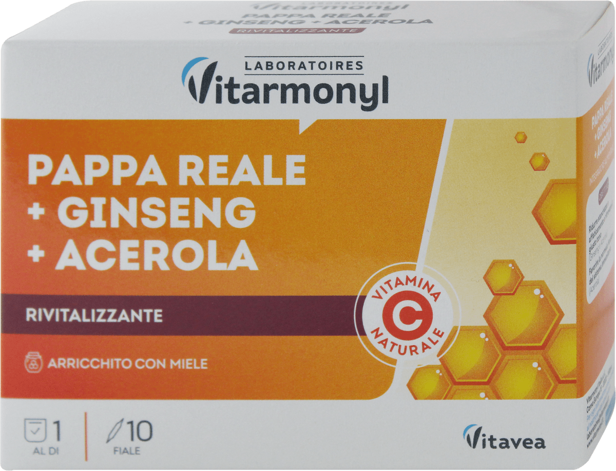 Vitarmonyl Nectar Royal Pappa reale, ginseng e acerola, 100 ml | dm Italia