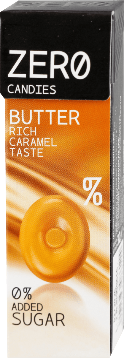 ZERO candies BUTTER tvrde bombone - karamela, 32 g | dm.rs