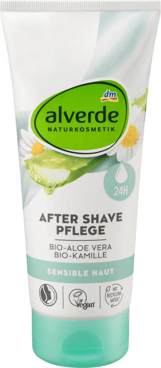 alverde NATURKOSMETIK Krema posle brijanja za osetljivu kožu - organska aloa vera i kamilica ...