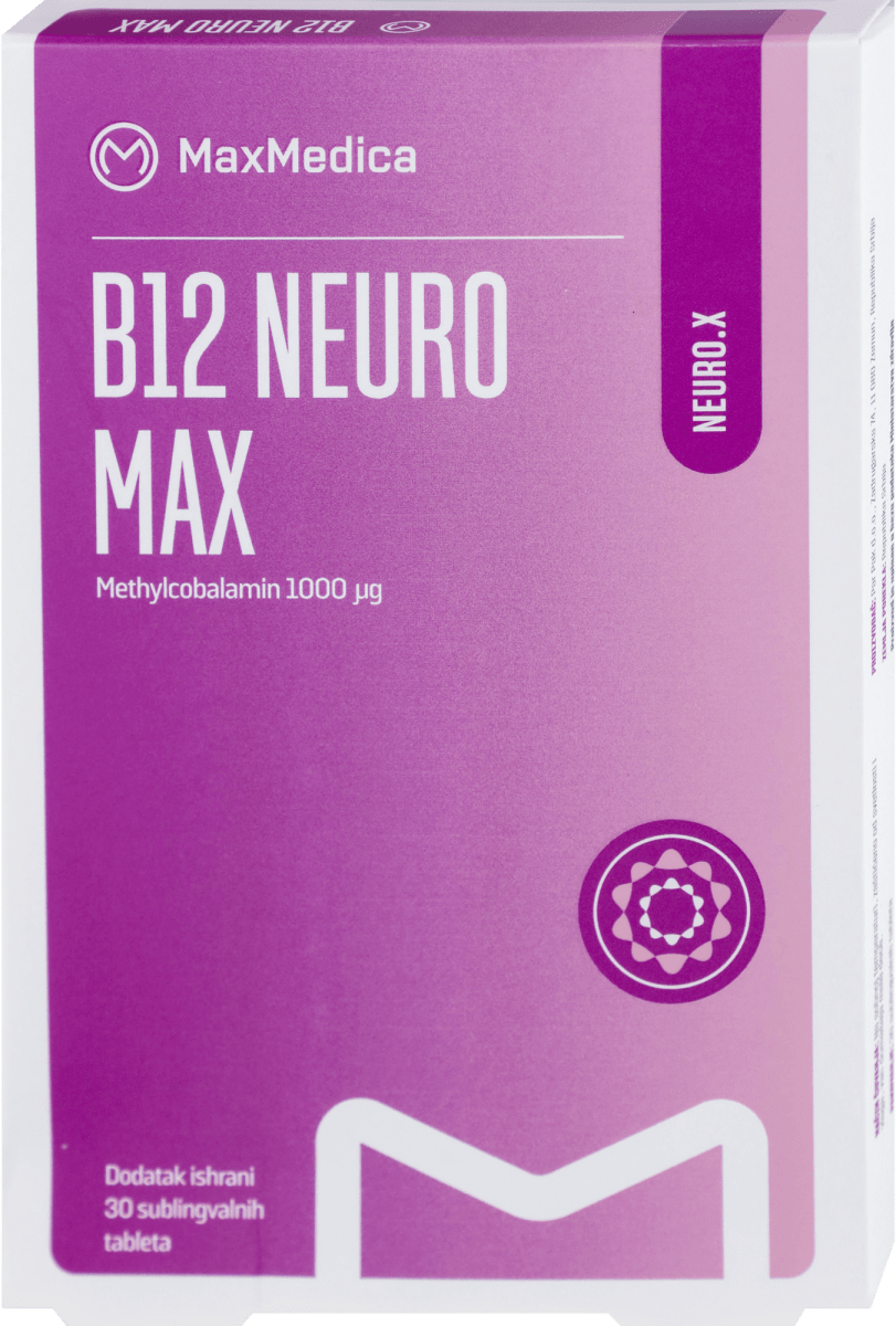 MaxMedica B12 NEURO MAX sublingvalne tablete, 30 kom | dm.rs