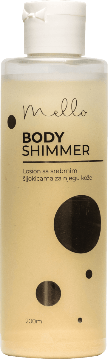 Mello Body Shimmer Silver losion za tijelo, 200 ml | dm-drogeriemarkt.ba