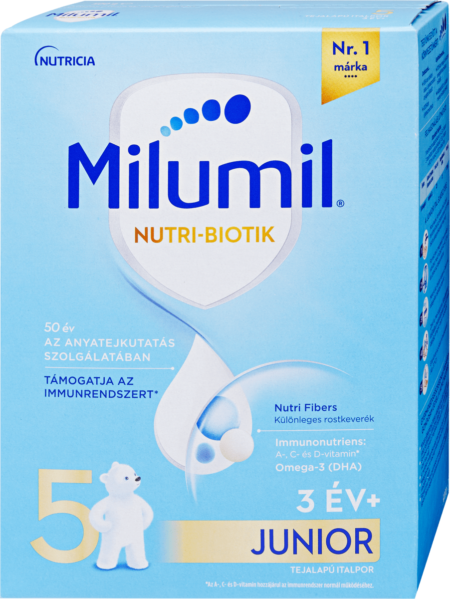 Milumil Nutri-Biotik 5 Junior tejalapú italpor 3 éves kortól, 500 g | dm.hu