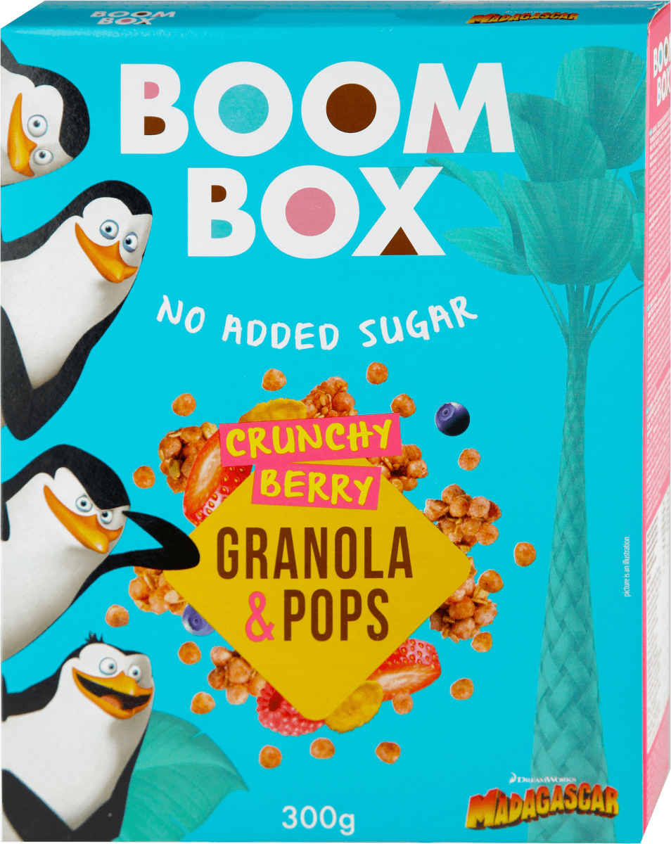 BOOM BOX GRANOLA & POPS - šumsko voće, 300 g | dm.rs