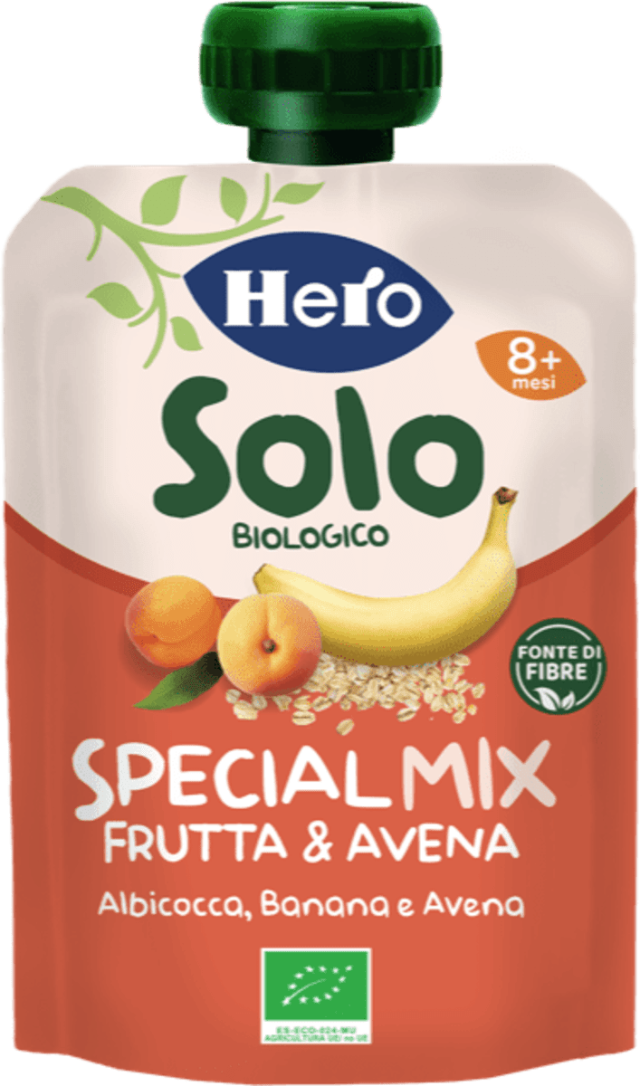 Hero Solo Special mix Purea con albicocca, banana e avena, 100 g | dm ...