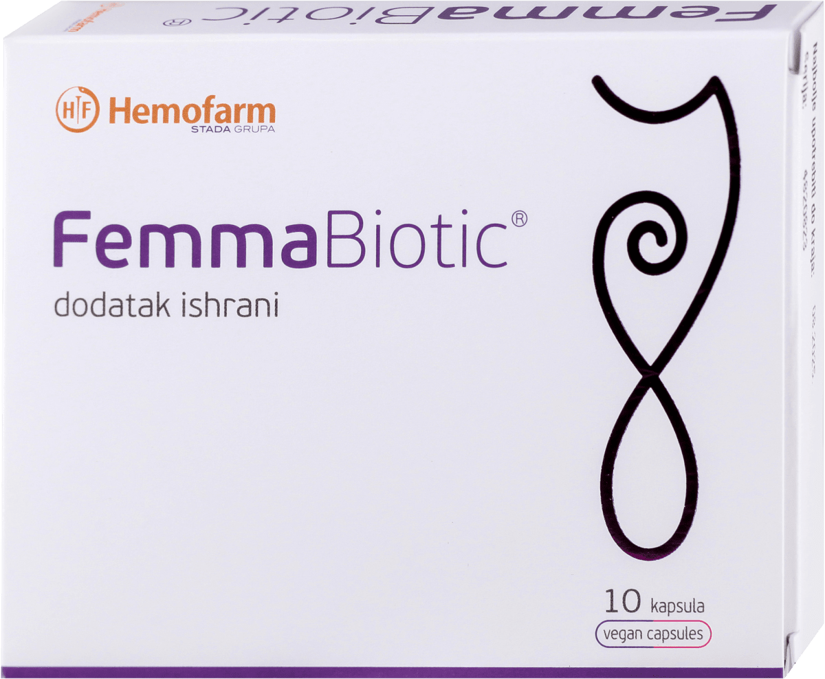 Hemofarm FemmaBiotic dodatak ishrani u kapsulama - ženski probiotik, 10 ...