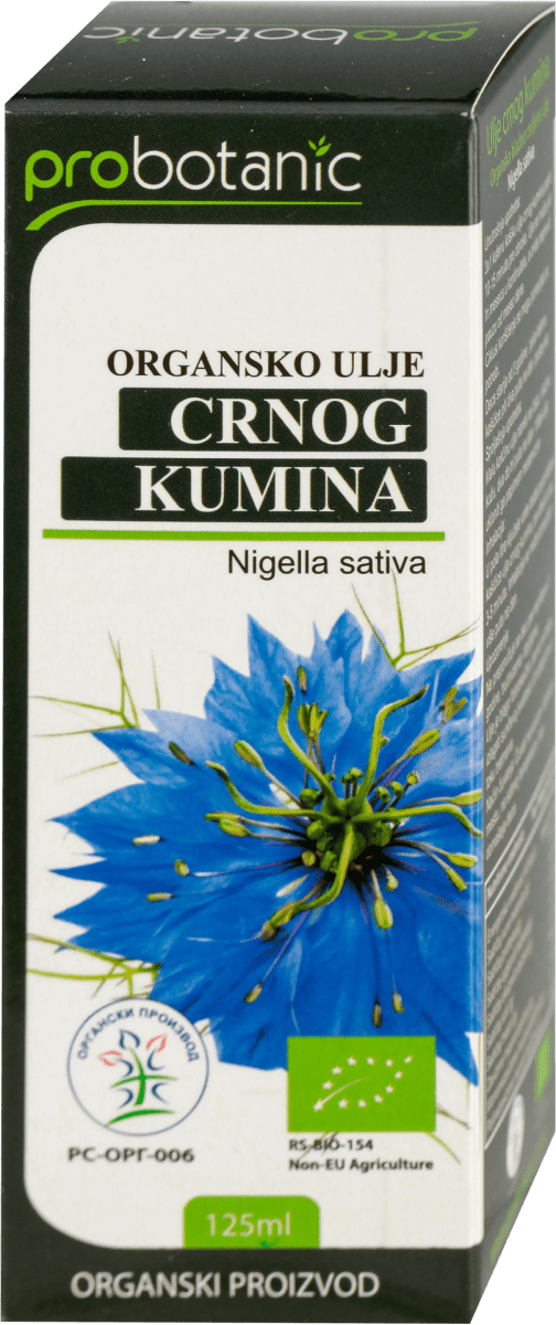 probotanic ORGANSKO ULJE CRNOG KUMINA, 125 ml | dm.rs
