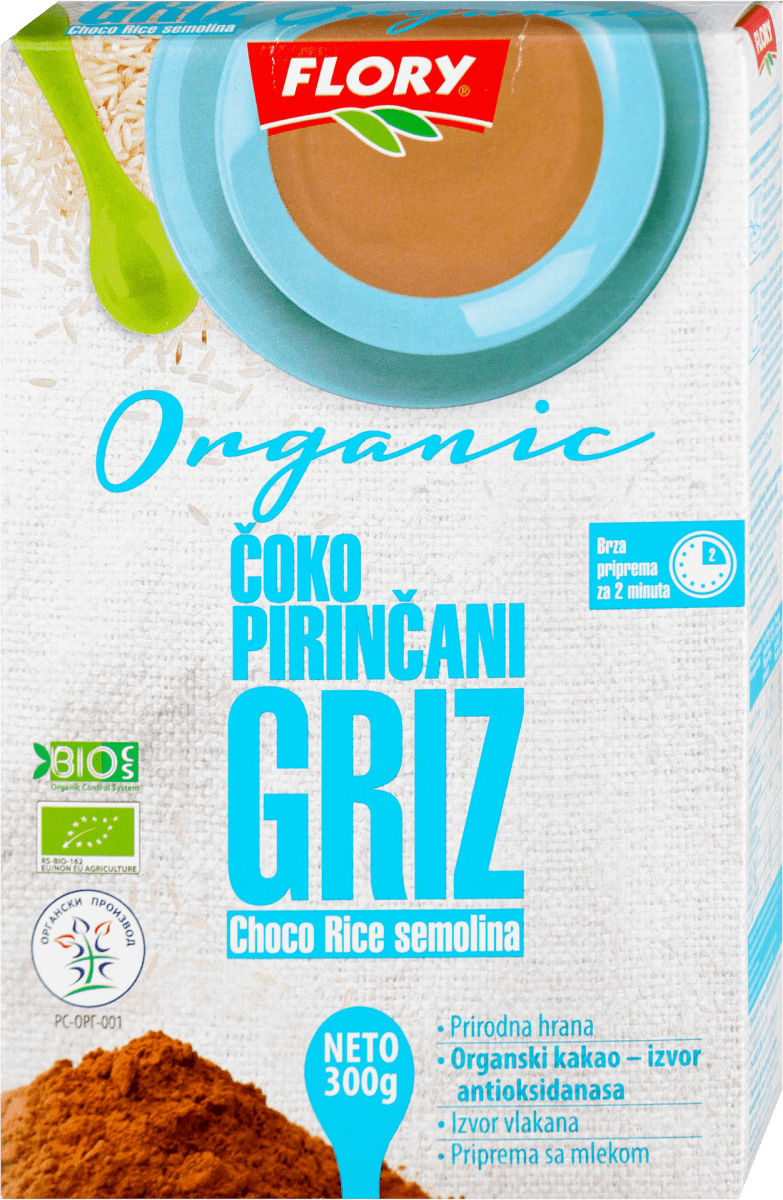 FLORY Organic čoko pirinčani griz, 300 g | dm.rs