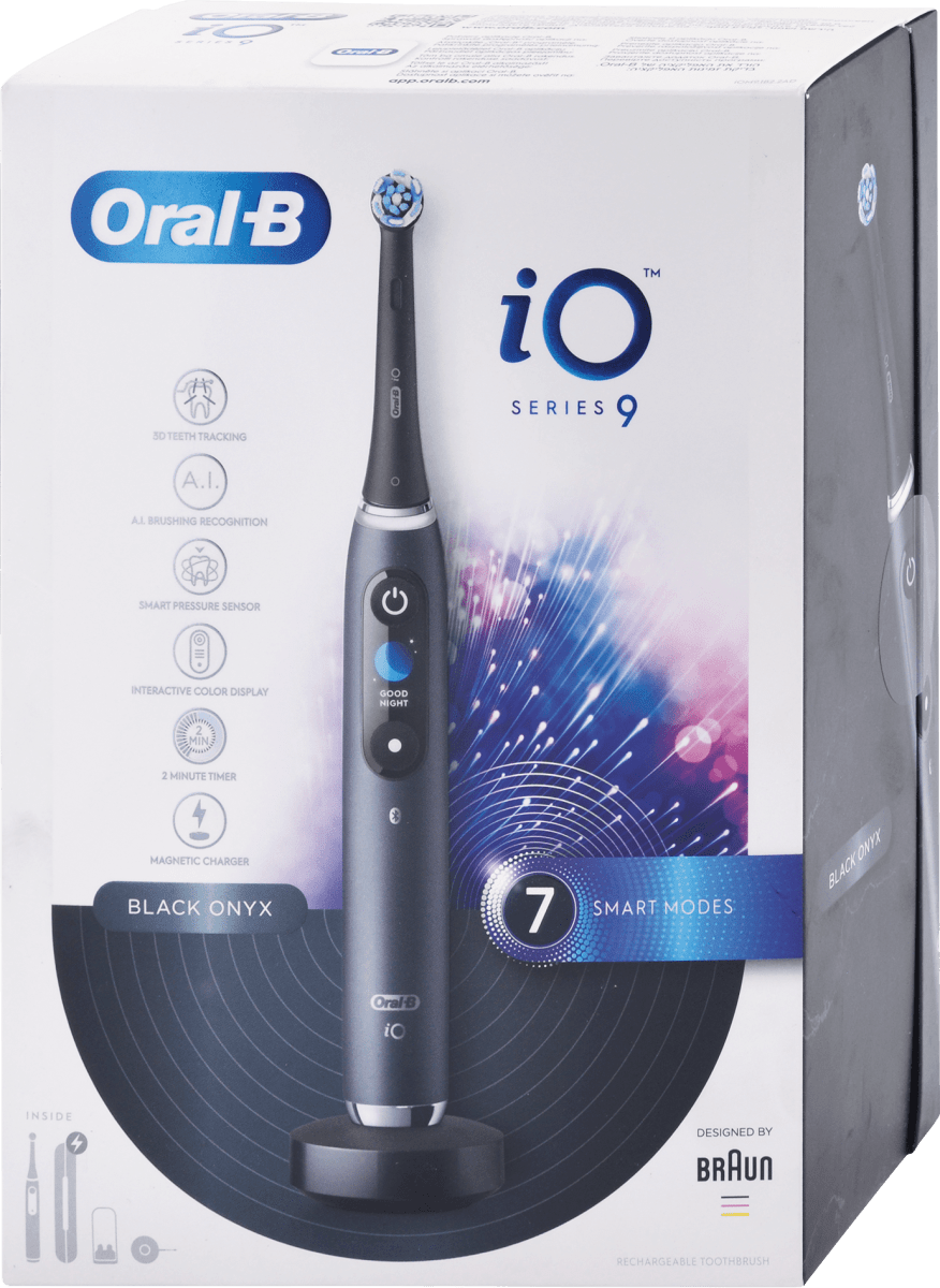 Oral-B Elektrická zubná kefka iO Series 9 – Black Onyx, 1 ks | mojadm.sk