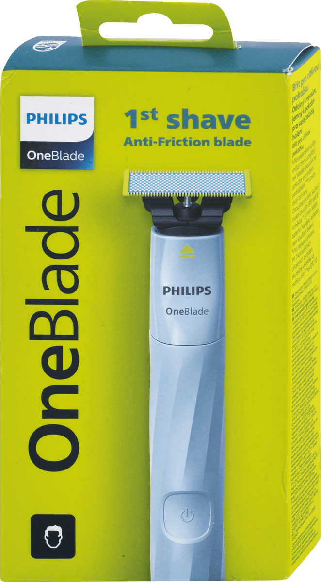 PHILIPS OneBlade Holiaci strojček OneBlade 1st shave Anti-Friction ...