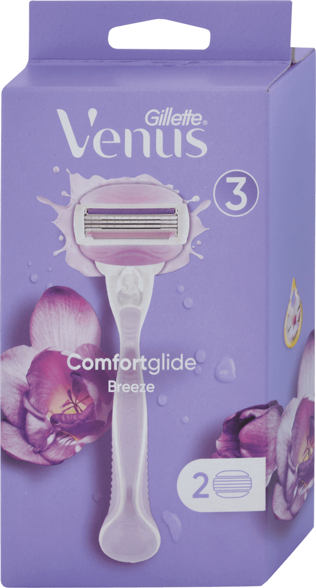 Gillette Venus Dámsky holiaci strojček ComfortGlide Breeze + 2 náhradné ...