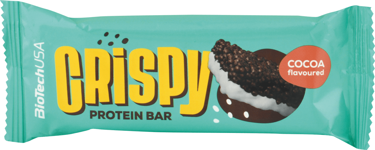 BioTechUSA Proteínová tyčinka Crispy s príchuťou kakaa, 40 g | mojadm.sk