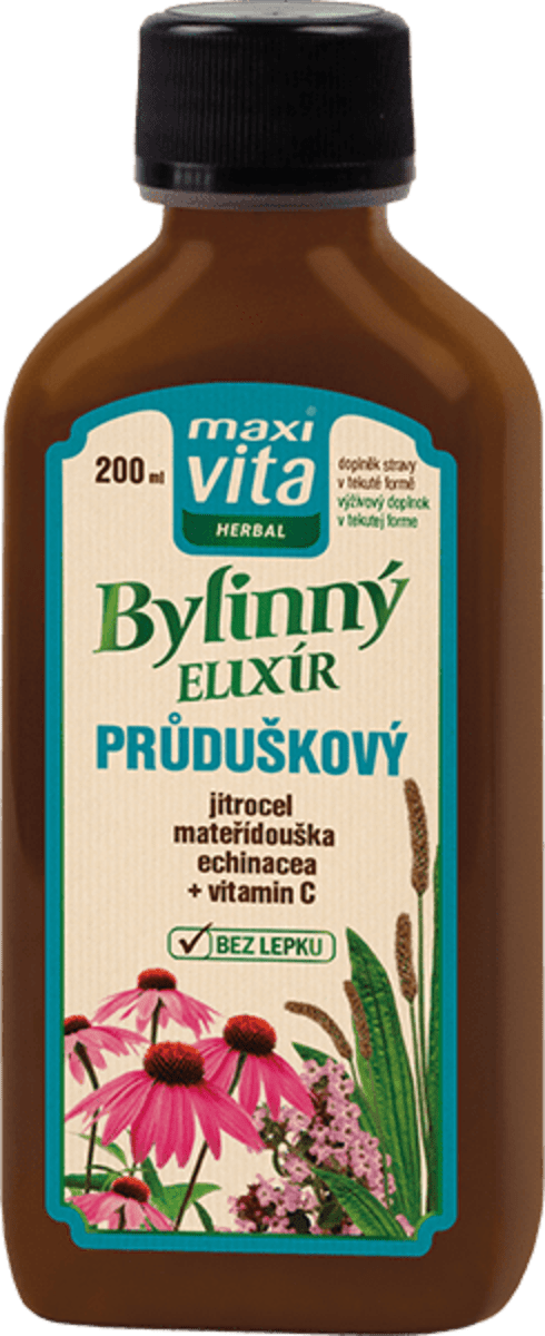 maxi vita Herbal Bylinný elixír Průduškový, 200 ml | dm.cz