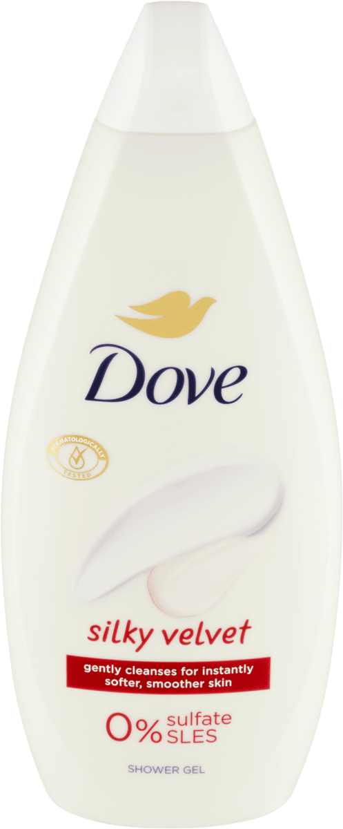Dove silky velvet sprchový gel, 720 ml | dm.cz