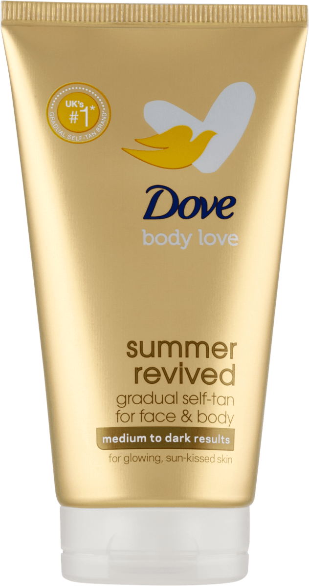 Dove body love samoopalovací tělové mléko summer revived medium to dark, 75 ml | dm.cz