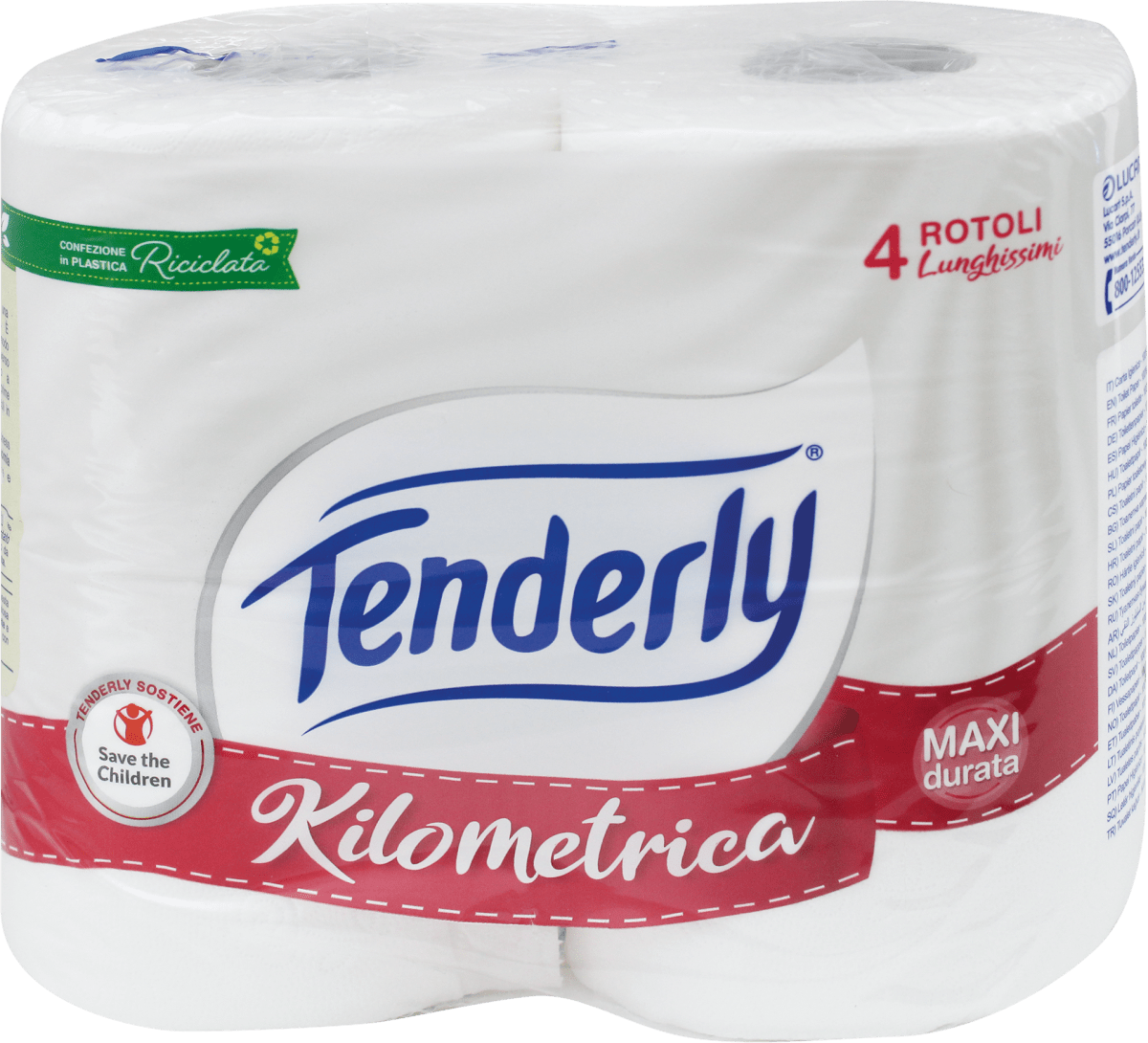 Tenderly Carta igienica Kilometrica, 4 pz | dm Italia