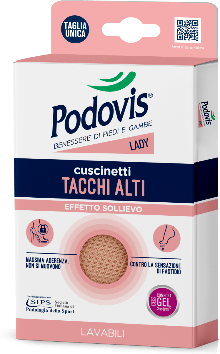 Podovis Cuscinetti tacchi alti per la punta del piede, 1 pz | dm Italia