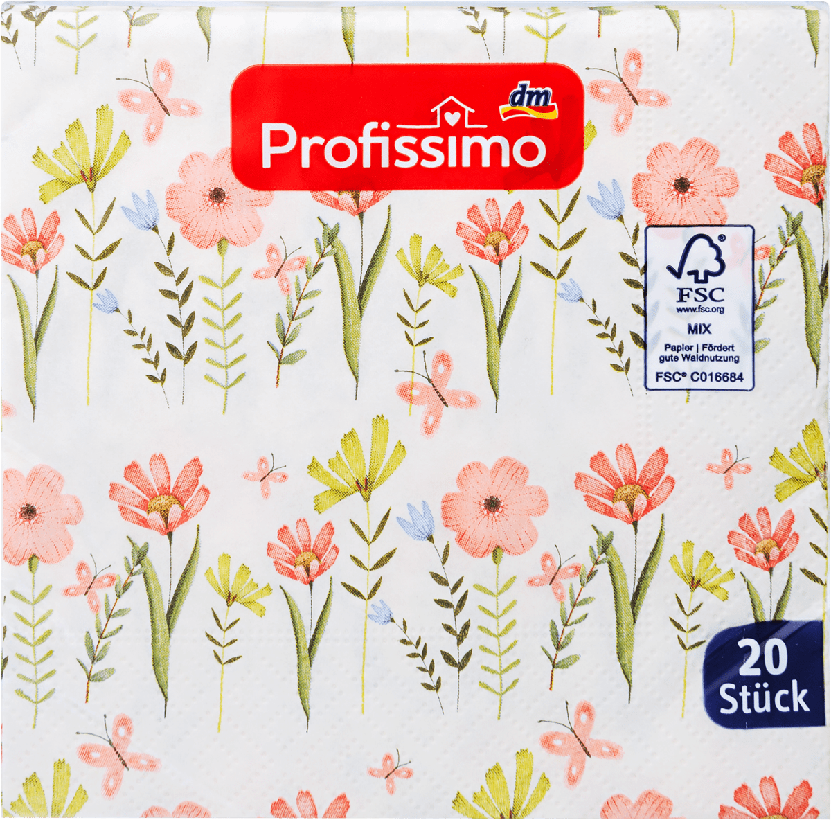 Profissimo Salvete 3-slojne - Proleće, 20 kom | dm.rs