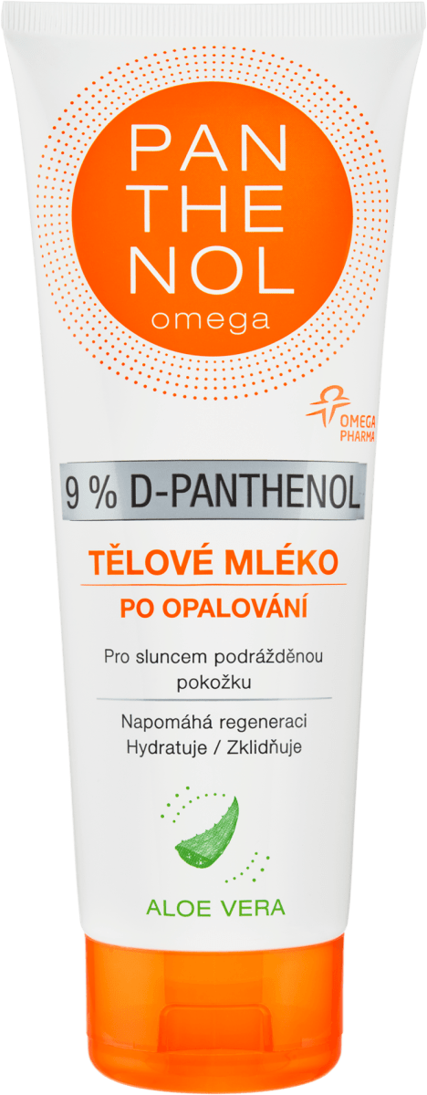 PANTHENOL Telové mlieko po opaľovaní 9% D-Panthenol s Aloe Vera, 250 ml ...