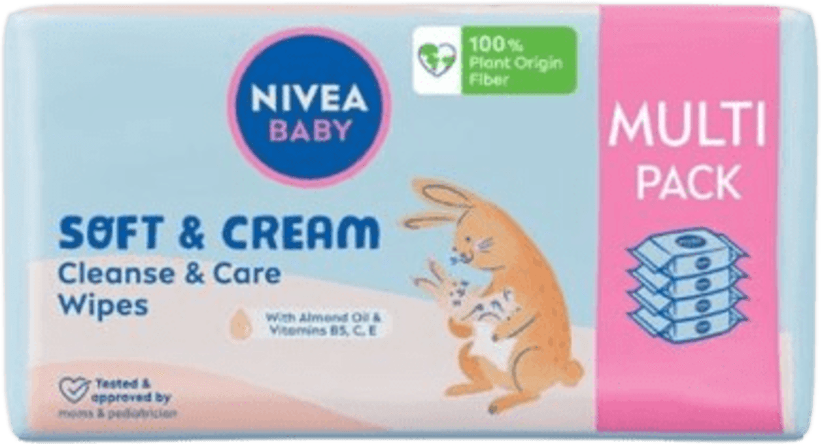 NIVEA BABY Vlažne maramice za djecu Soft&Cream 4x57, 228 kom. | dm ...