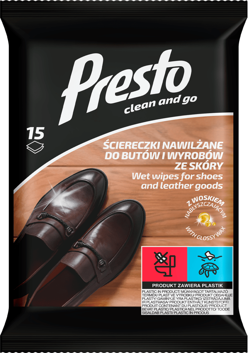 Presto clean and go vlažne maramice za obuću i kožu, 1 kom | dm.rs