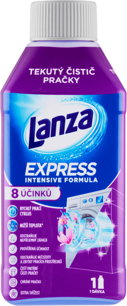 Lanza tekutý čistič pračky Express, 250 ml | dm.cz