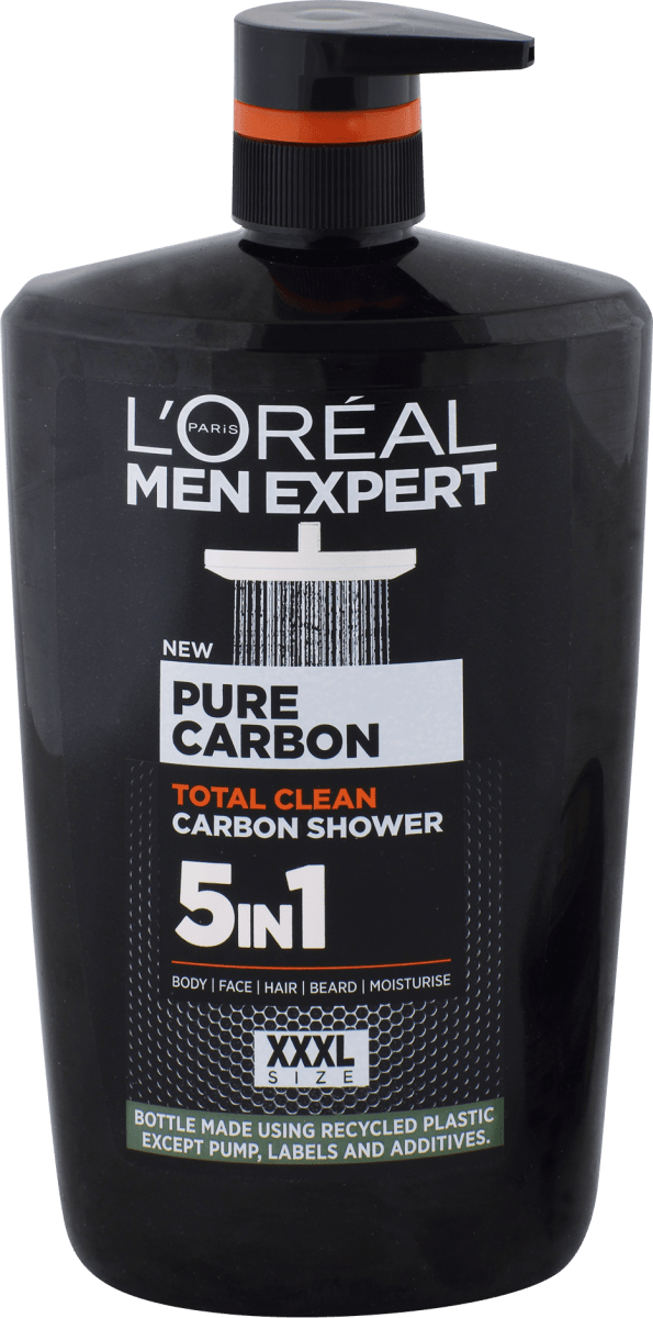 L'ORÉAL PARiS MEN EXPERT Sprchovací gél Pure Carbon Total Clean 5v1, 1 ...