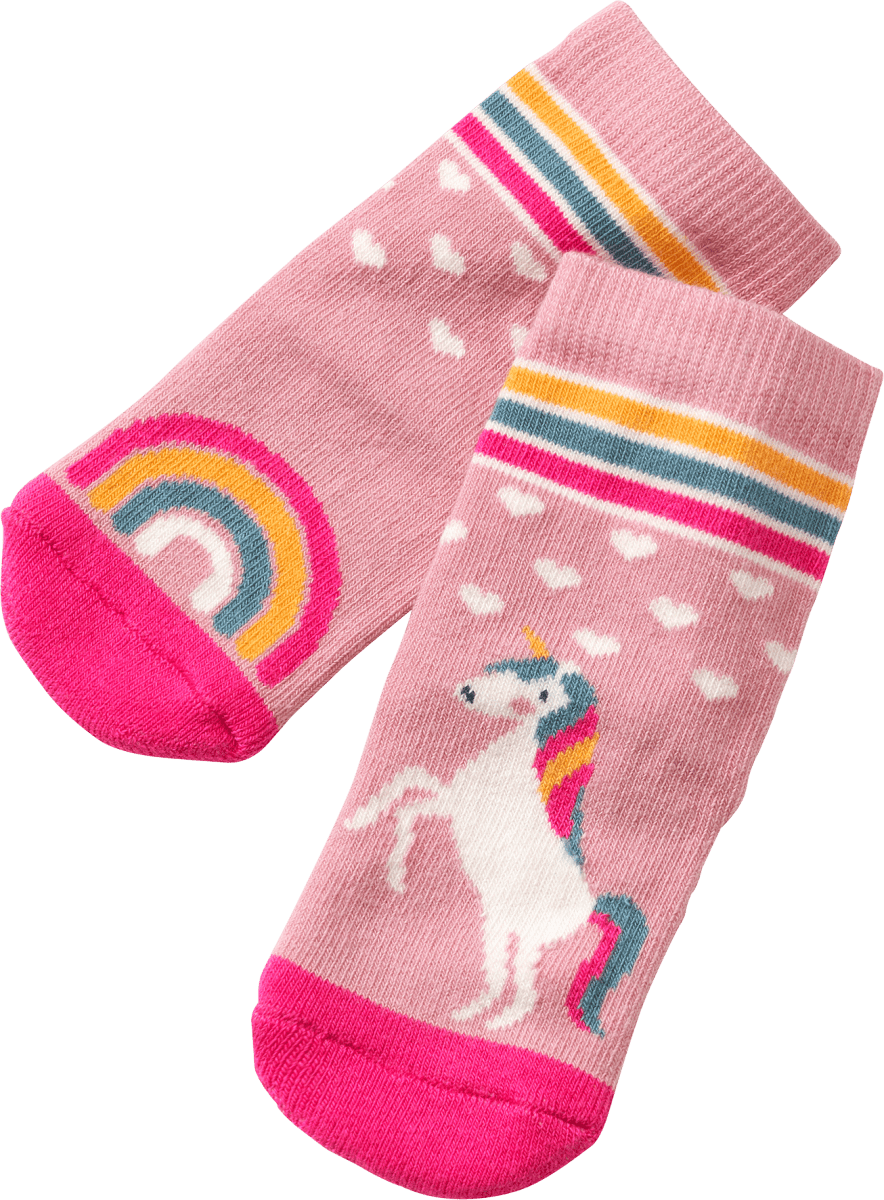 ALANA ABS Socken mit Einhorn-Motiv, rosa, Gr. 18/19, 1 St dauerhaft günstig online kaufen | dm.de