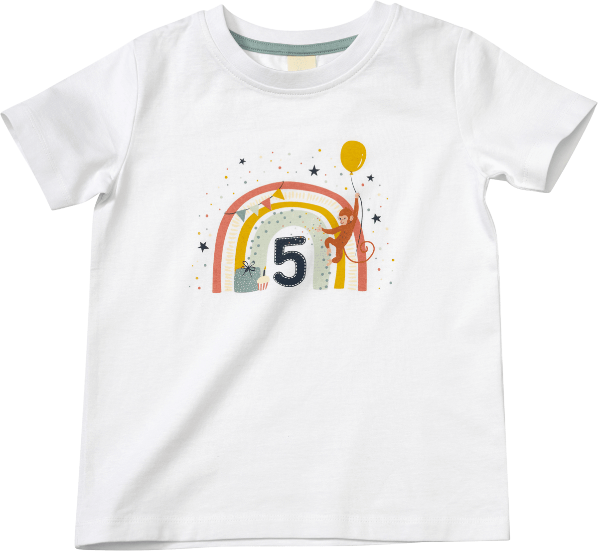 ALANA Geburtstags T-Shirt 5 Jahre, weiß, Gr. 116, 1 St dauerhaft ...