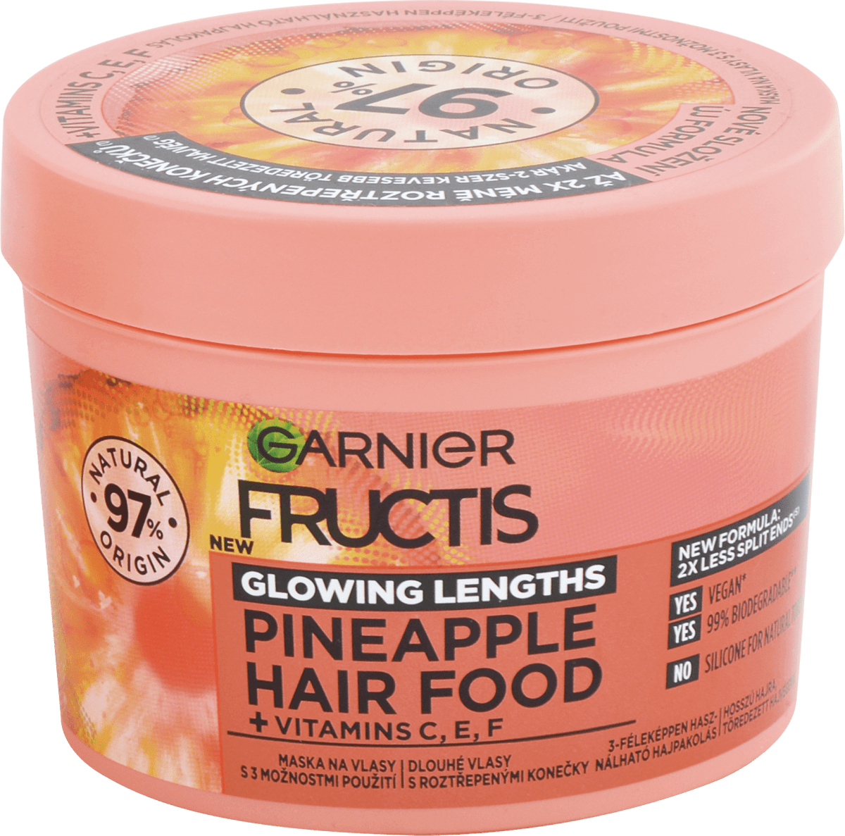GARNIER FRUCTIS Maska na dlhé vlasy s rozštiepenými končekmi Pineapple ...