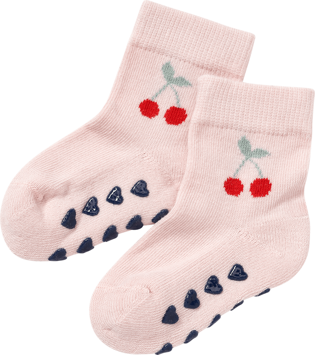 ALANA ABS Socken mit Kirsch-Motiv, rosa, Gr. 23/26, 1 St dauerhaft ...