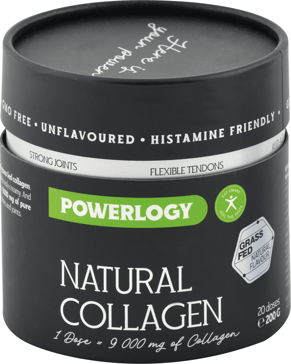 Powerlogy Proteínový prášok Natural Collagen, 200 g | mojadm.sk