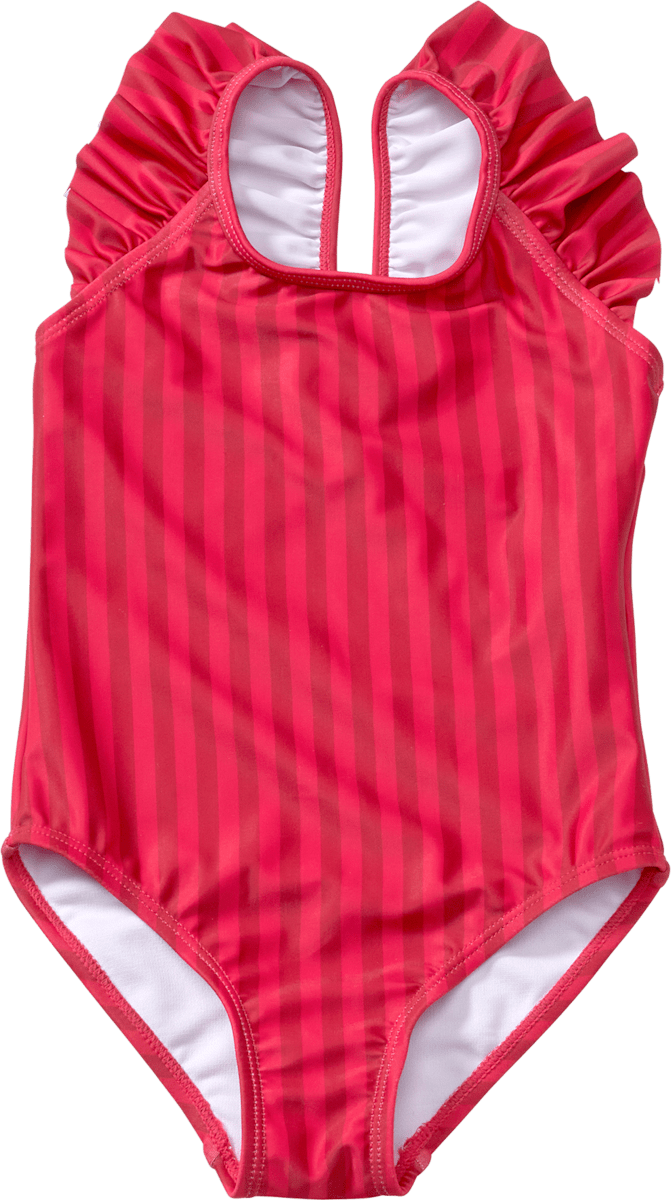 PUSBLU Badeanzug mit Streifen, rot, Gr. 122/128, 1 St dauerhaft günstig online kaufen | dm.de