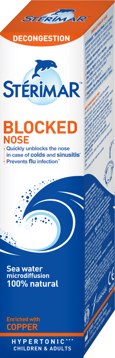 STÉRIMAR Hypertonic sprej za začepljen nos Blocked nose, 50 ml | dm.hr
