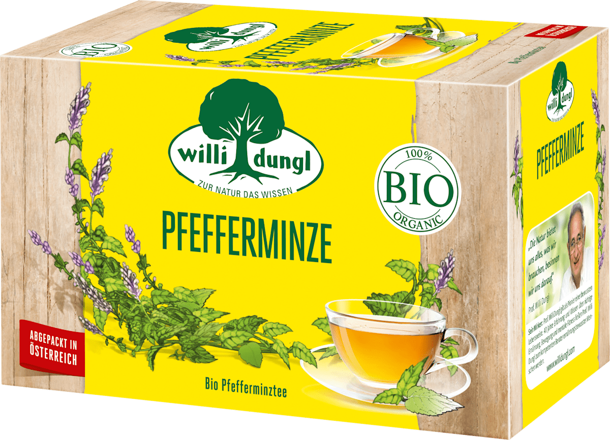 willi dungl Schätze der Natur Pfefferminztee, 45 g | dm.at