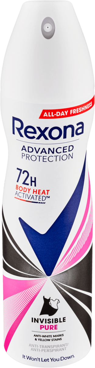 Rexona Antiperspirant v spreji Invisible Pure 72h, 150 ml | mojadm.sk