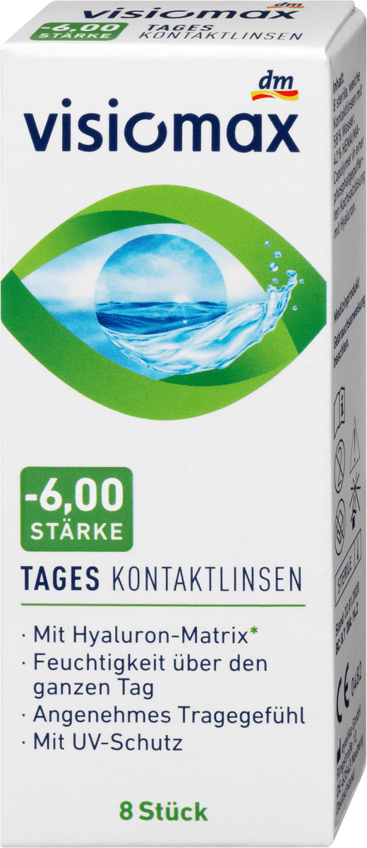 VISIOMAX Tageslinsen -6,00, 8 St dauerhaft günstig online kaufen | dm.de