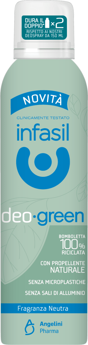 infasil Deodorante spray green fragranza neutra, 125 ml Acquista online ...