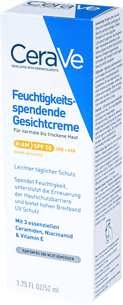 CeraVe Hidratantna dnevna krema za lice, SPF 50, 52 ml | dm.hr CeraVe Hidratantna dnevna krema za lice, SPF 50, 52 ml | dm.hr