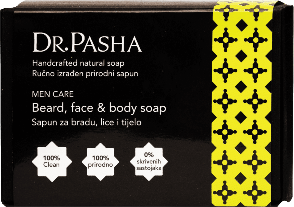 Dr. Pasha Men Care kruti sapun za bradu, 100 g | dm-drogeriemarkt.ba
