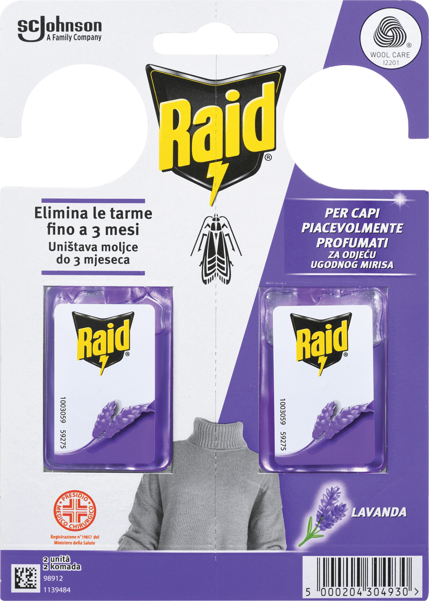 Raid Gel protiv moljaca - Lavanda, 2 kom | dm.rs