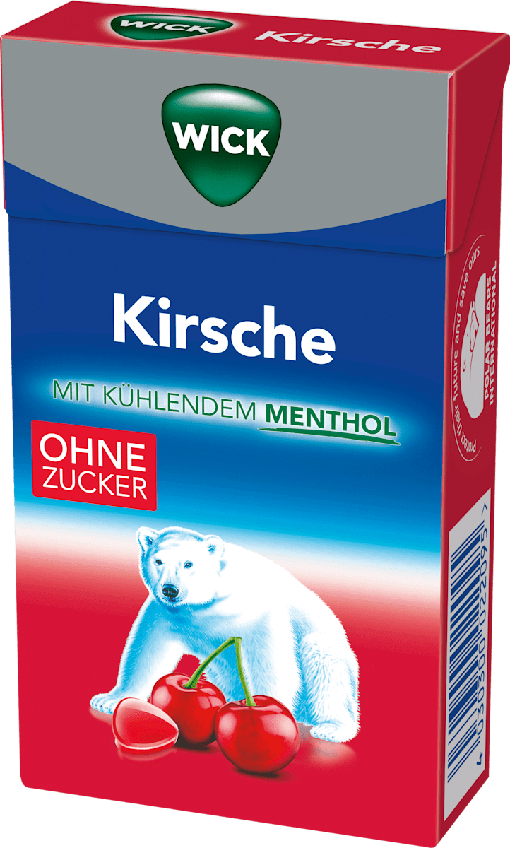 Wick Bonbons Kirsche mit Menthol zuckerfrei, 46 g dm Dauerpreis ...