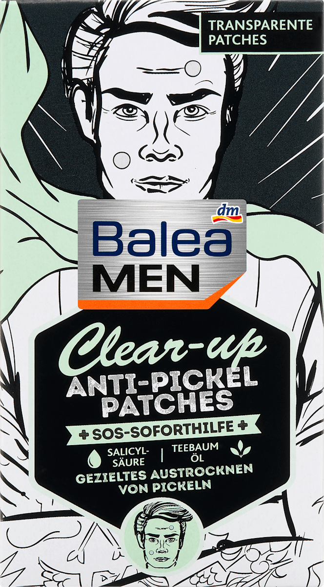 Balea MEN Clear-up Anti-Pickel Patches, 36 St dauerhaft günstig online ...