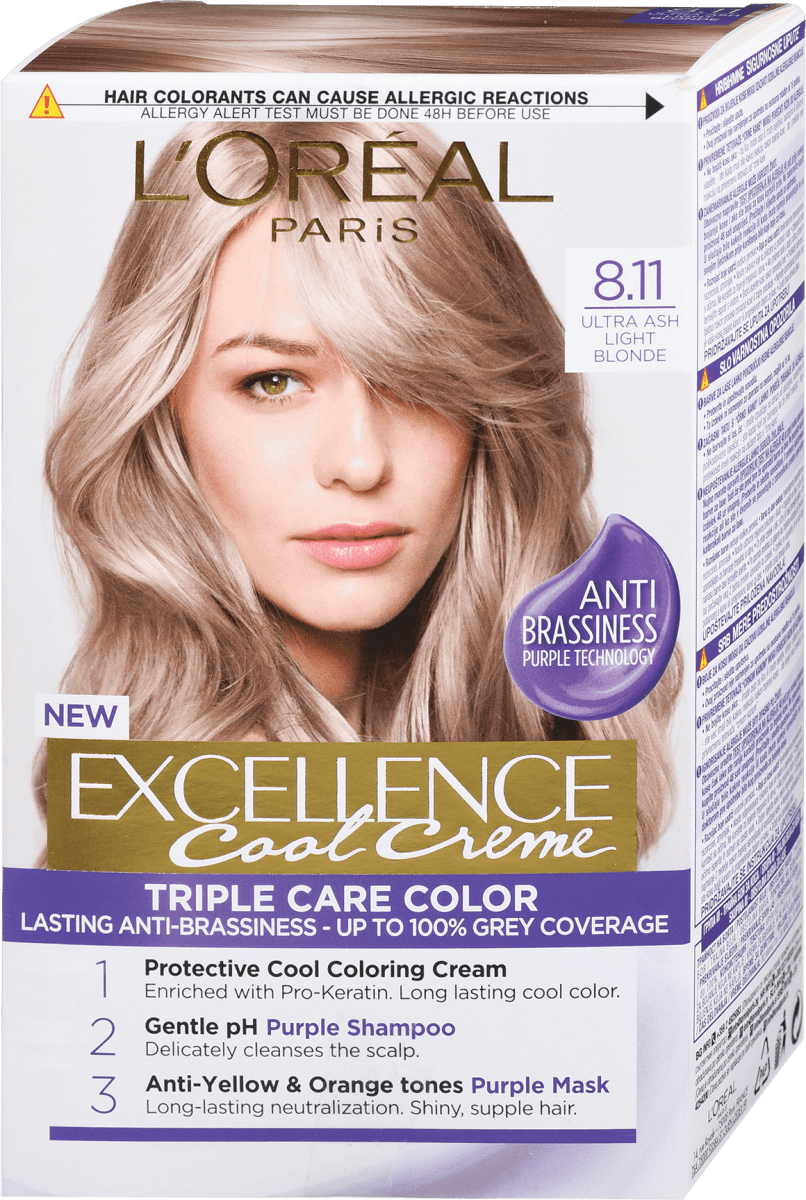 L'ORÉAL PARiS EXCELLENCE CREME Boja za kosu – 8.11 Ultra Ash Light ...