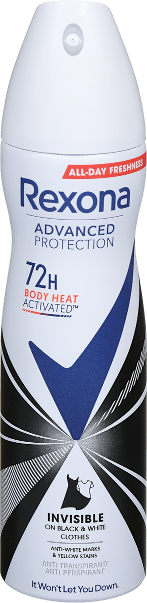 Rexona Advanced Protection Invisible Black & White dezodorans u spreju ...