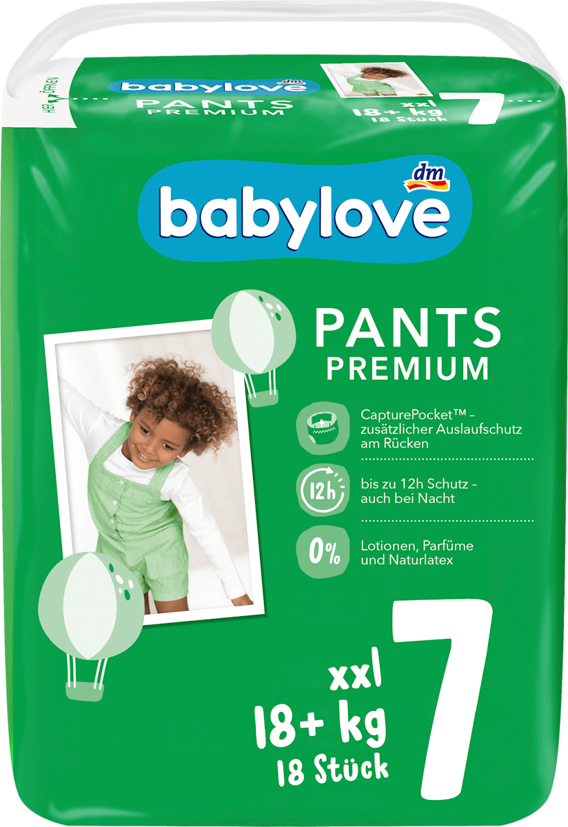 babylove Baby Pants Premium Gr. 7, XXL, 18+ kg, 18 St dauerhaft günstig ...