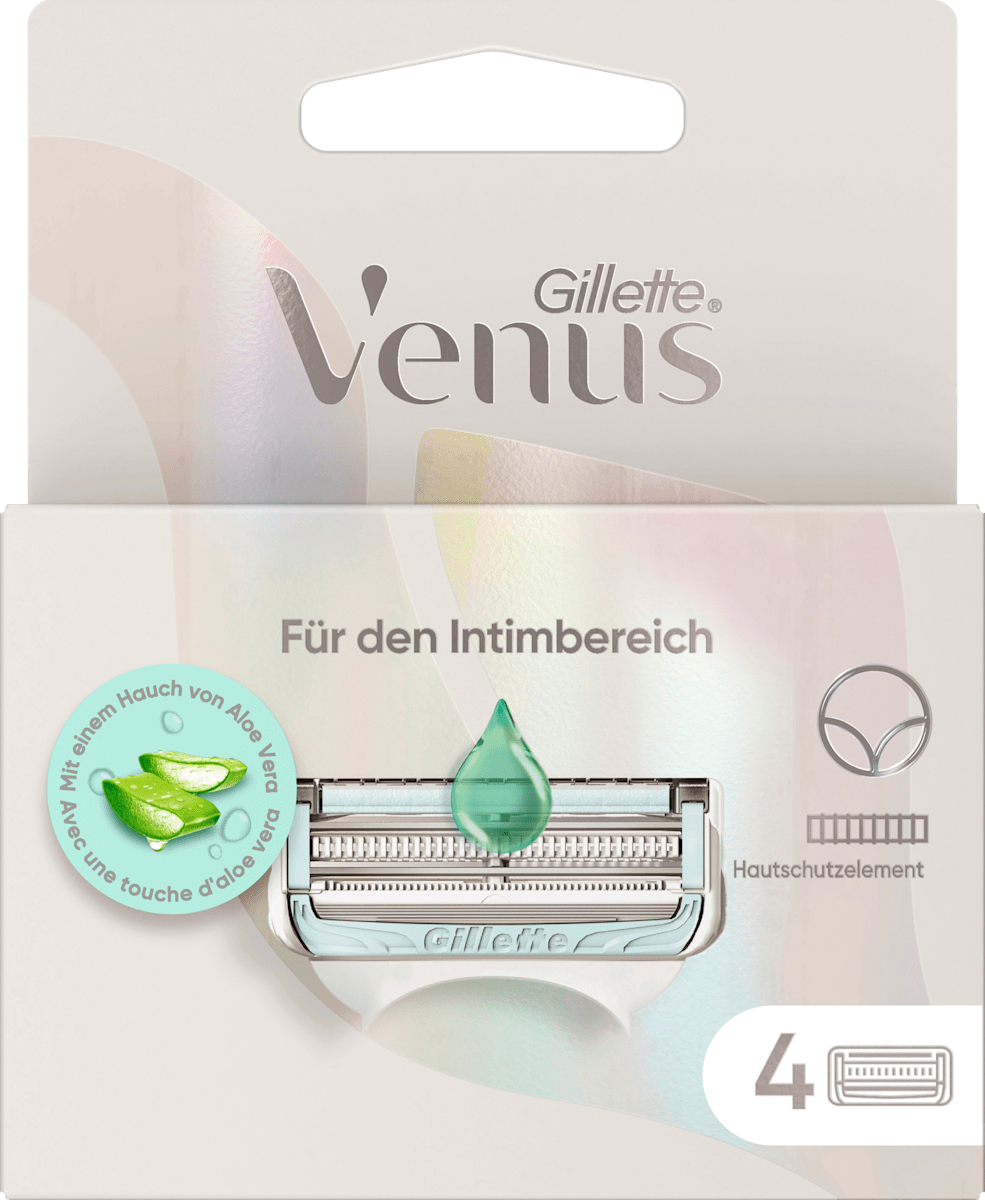 Gillette Venus Rasierklingen für den Intimbereich Aloe Vera, 4 St | dm.at