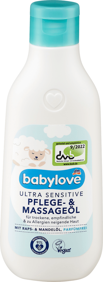 babylove Baby Massageöl & Pflege ultra sensitive, 250 ml dauerhaft ...